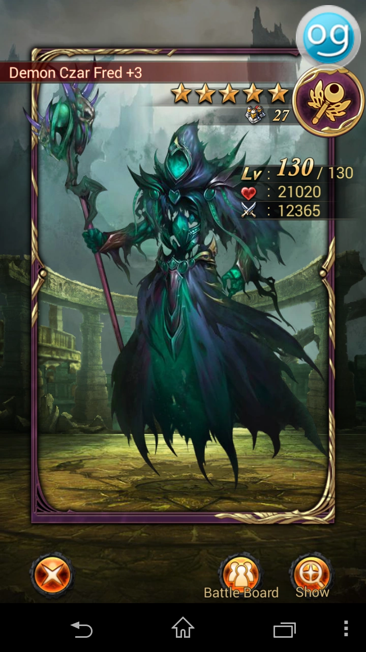 Deamon Czar Fred | Legend Online - Pocket Edition Wiki | Fandom