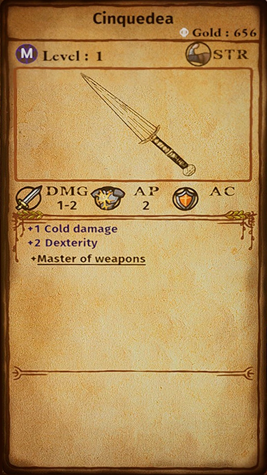 Cinquedea | Legendary Tales VR Wiki | Fandom