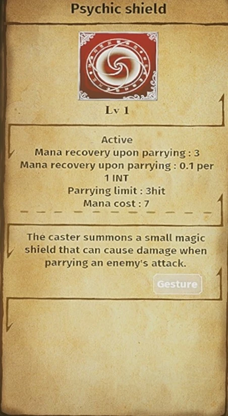 Psychic Shield | Legendary Tales VR Wiki | Fandom