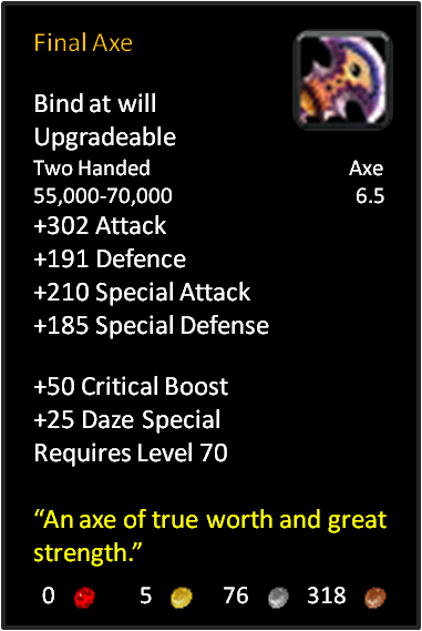 Final Axe | A Legend's Legacy Wiki | Fandom