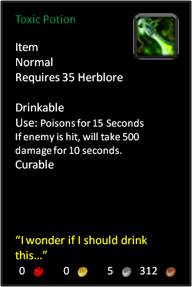 Toxic Potion | A Legend's Legacy Wiki | Fandom