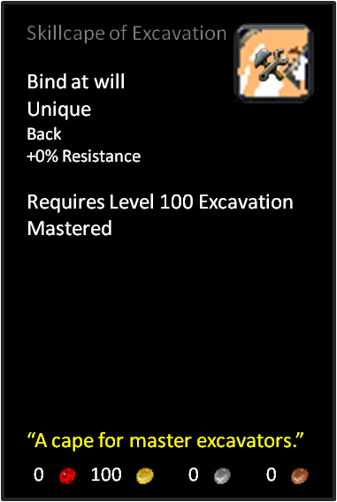 Skillcape of Excavation | A Legend's Legacy Wiki | Fandom