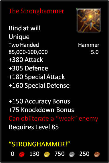 The Stronghammer | A Legend's Legacy Wiki | Fandom