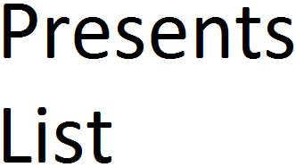 Presents List | Legend of the Cryptids Wiki | Fandom