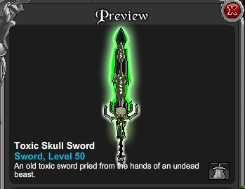 Toxic Skull Sword | Legend of Valor Wiki | Fandom