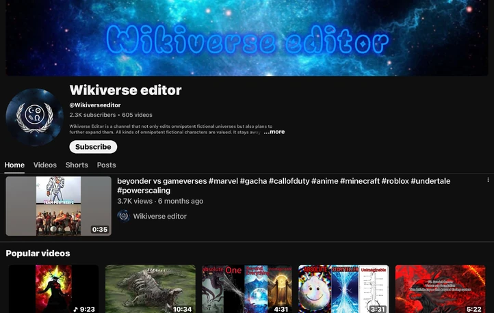 Wikiverse Infomation | Legends of the Supracosm Wiki | Fandom