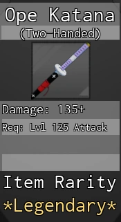 Ope Sword | Legends Re:Written Wiki | Fandom