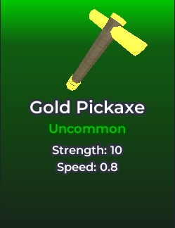 Gold Pickaxe | Mining World Wiki | Fandom