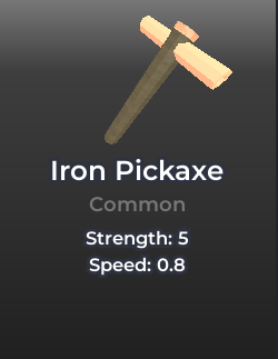 Iron Pickaxe | Mining World Wiki | Fandom