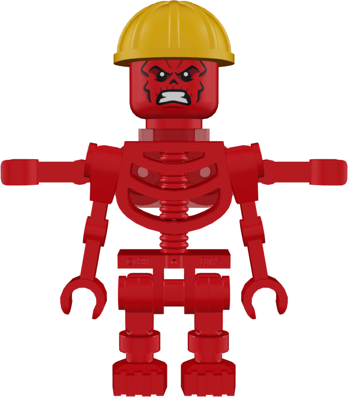 Red Four-Armed Skeleton Engineer (CJDM1999) | LEGO Dimensions Customs ...