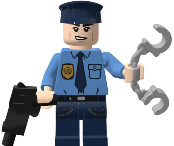 Asylum Police Officer (CJDM1999) | LEGO Dimensions Customs Community ...