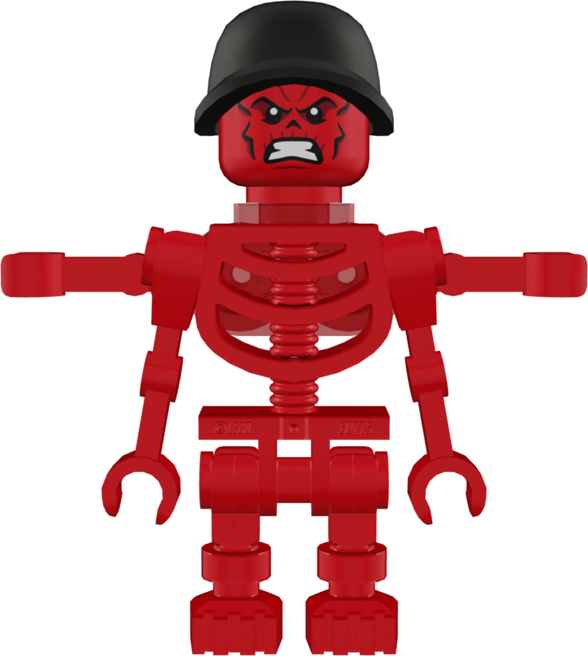 Red Four-Armed Skeleton Soldier (CJDM1999) | LEGO Dimensions Customs ...