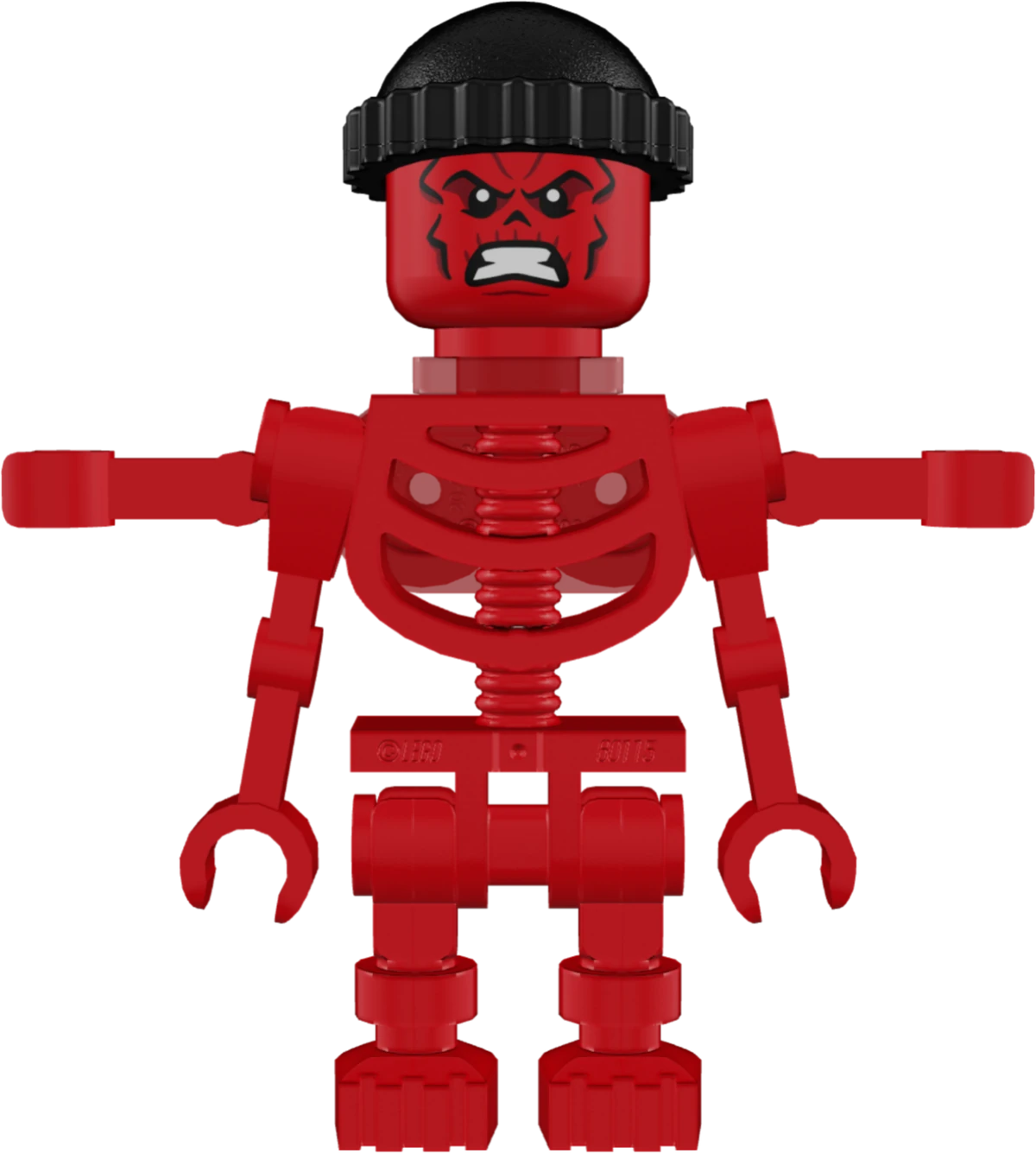 Red Four-Armed Skeleton Grenadier (CJDM1999) | LEGO Dimensions Customs ...