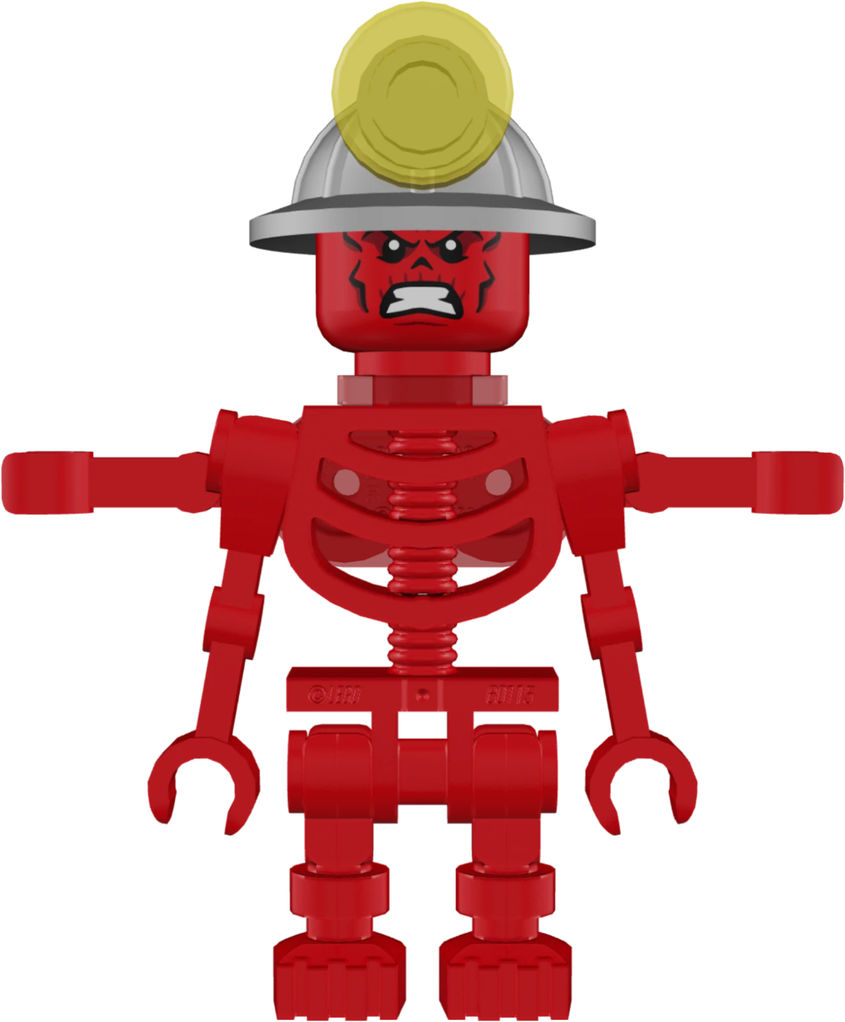 Red Four-Armed Skeleton Miner (CJDM1999) | LEGO Dimensions Customs ...