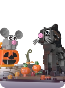 Halloween Cat & Mouse | LEGO Legacy Heroes Unboxed Wiki | Fandom