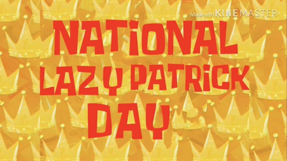 National Lazy Patrick Day | Lego SpongeBob Wiki | Fandom