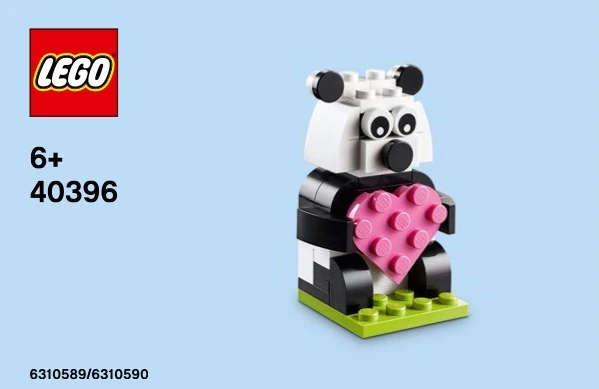 40396 Valentine Panda | Brickipedia | Fandom