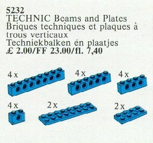 5232 20 TECHNIC Beams and Plates Blue | Brickipedia | Fandom