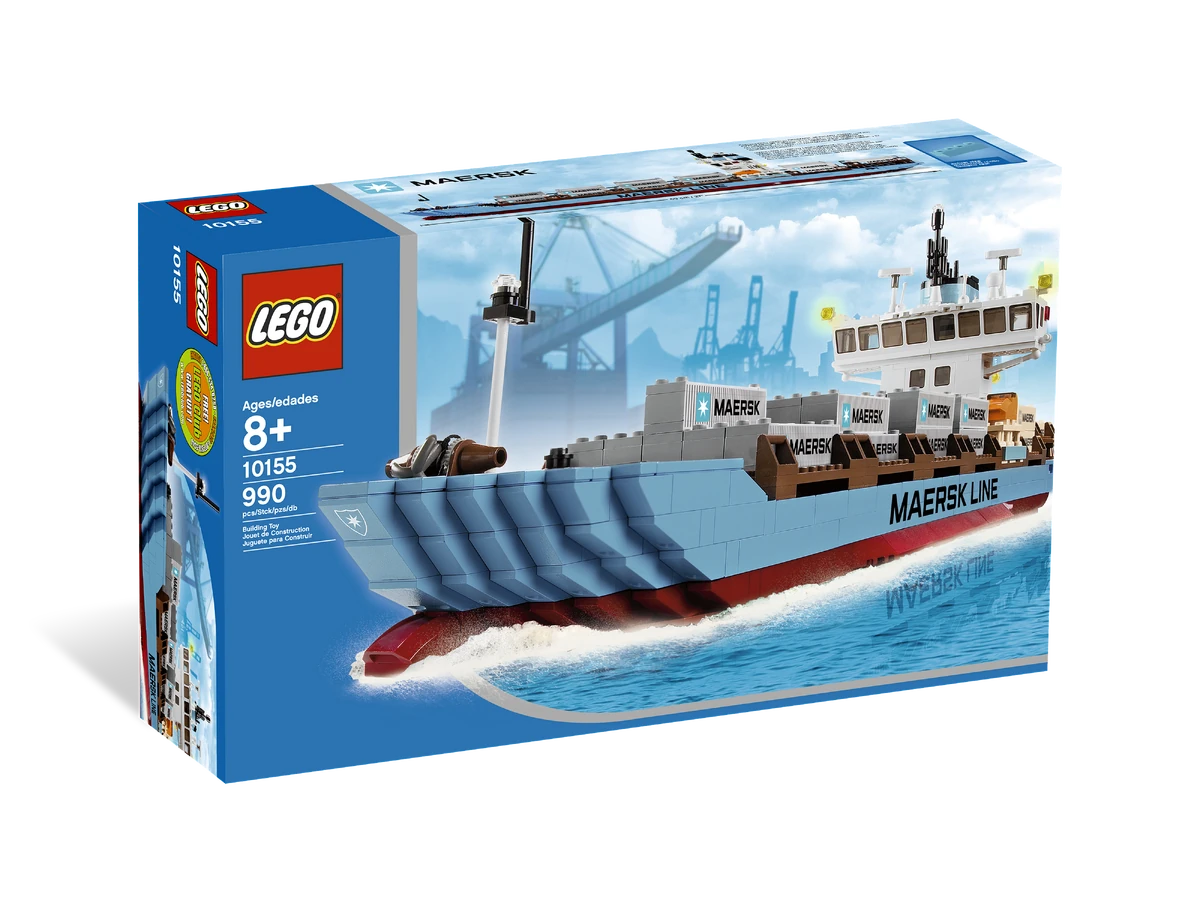 Review:10155 Maersk Container Ship | Brickipedia | Fandom