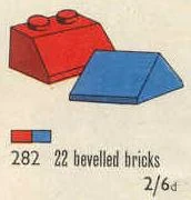 282 2 x 2 Sloping Roof Bricks, Red | Brickipedia | Fandom