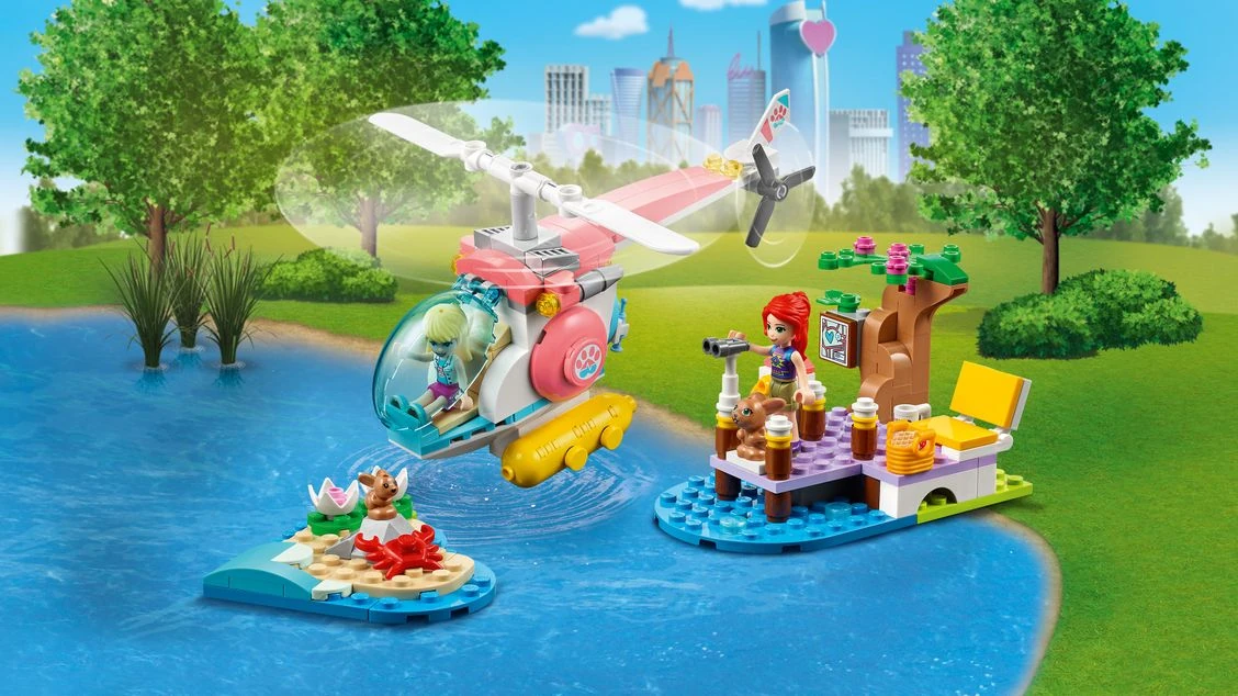 41692 L'hélicoptère de sauvetage de la clinique vétérinaire | Wiki LEGO ...