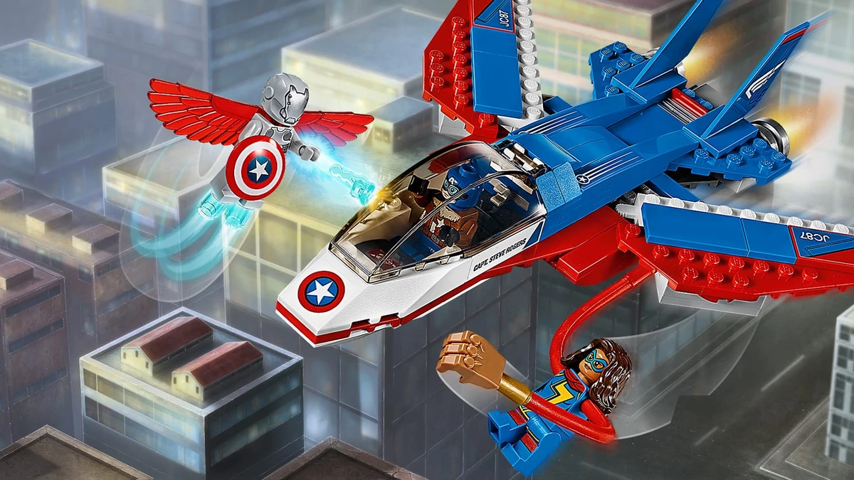 76076 La poursuite en avion de Captain America | Wiki LEGO | Fandom
