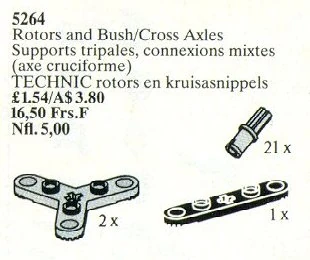 5264 Rotors and Bush / Cross Axles | Brickipedia | Fandom