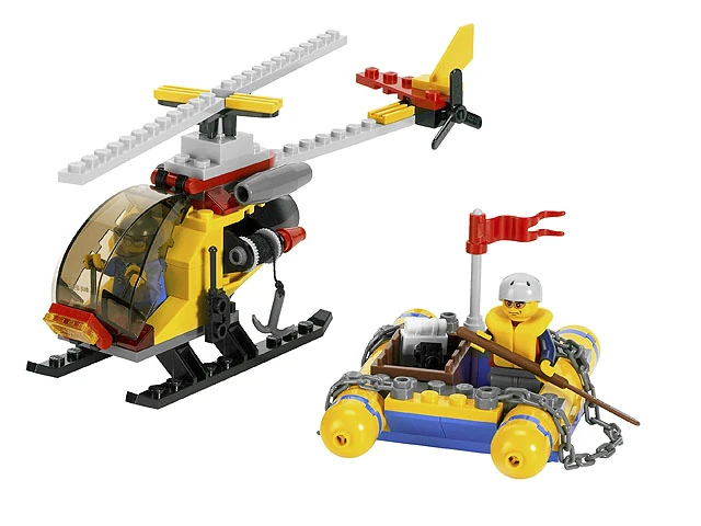 Helicopter and Raft | Lego City Wiki | Fandom