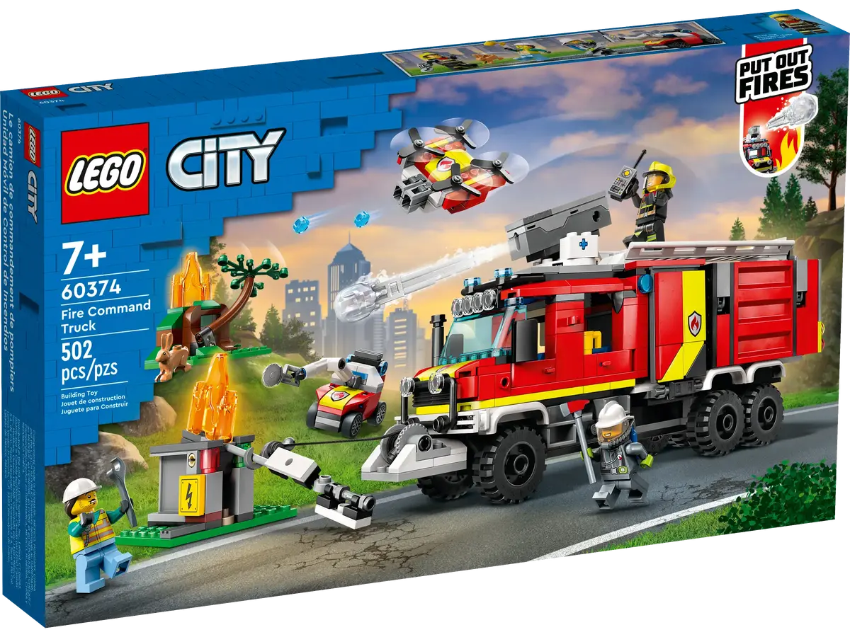60374 Fire Command Truck | Lego City No Limits Wiki | Fandom