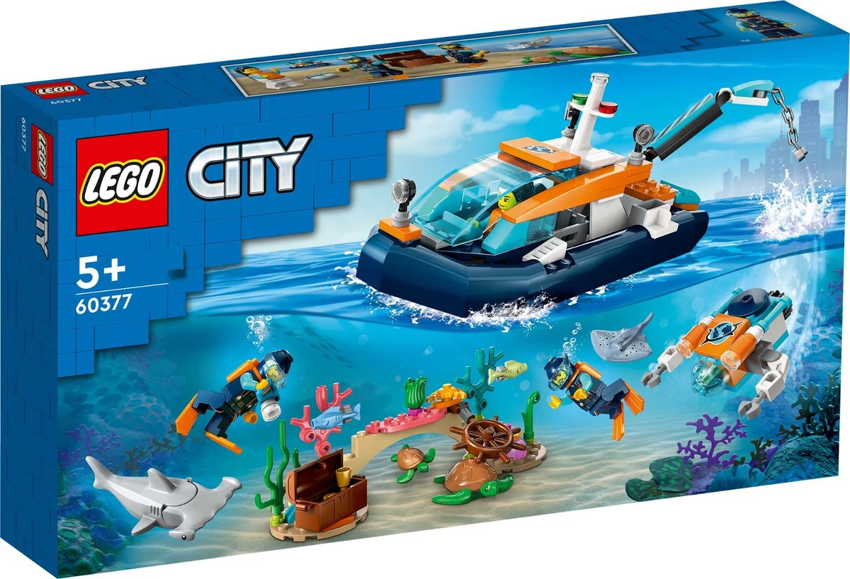 60377 Explorer Diving Boat | Lego City No Limits Wiki | Fandom