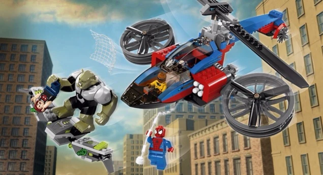 76016 Spider-Helicopter Rescue | Lego Marvel and DC Superheroes Wiki ...