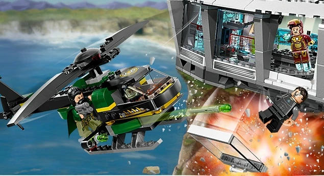 76007 Iron Man: Malibu Mansion Attack | Lego Marvel and DC Superheroes ...