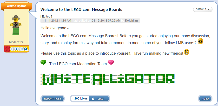 Welcome to the LEGO.com Message Boards | LEGO Message Boards Wiki | Fandom