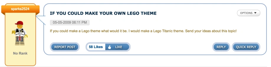 IF YOU COULD MAKE YOUR OWN LEGO THEME | LEGO Message Boards Wiki | Fandom