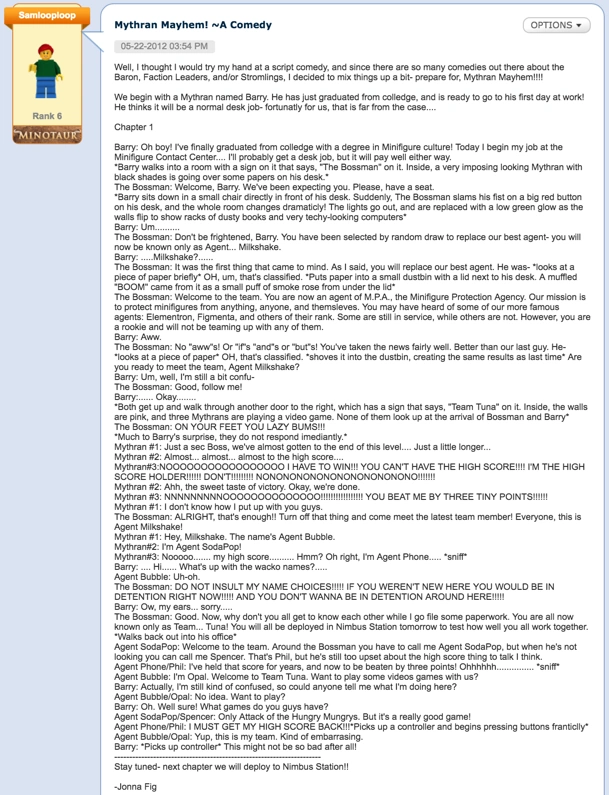 Mythran Mayhem! ~A Comedy | LEGO Message Boards Wiki | Fandom