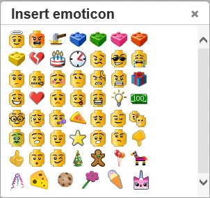 Emoticons | LEGO Message Boards Wiki | Fandom