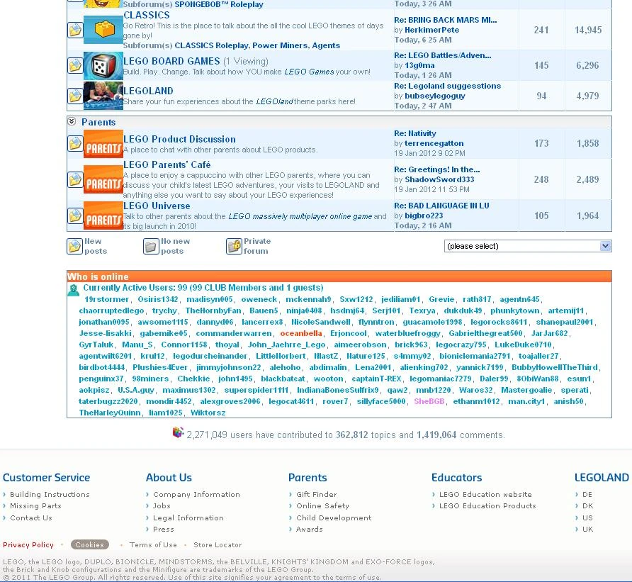 Statistics boxes (Old) | LEGO Message Boards Wiki | Fandom