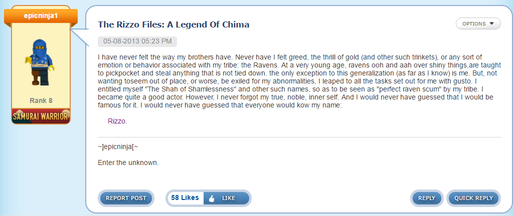 The Rizzo Files: A Legend Of Chima | LEGO Message Boards Wiki | Fandom