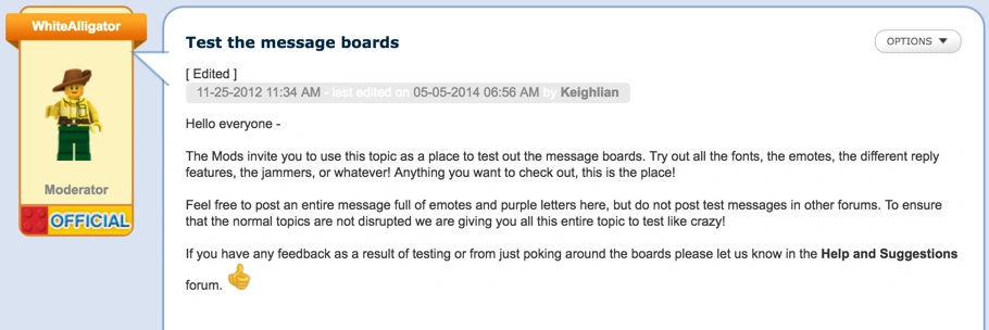 Test the message boards | LEGO Message Boards Wiki | Fandom