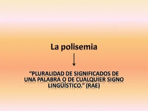 Ups! Un problema de polisemia... | Wiki Lengua y literatura para 1º de ...
