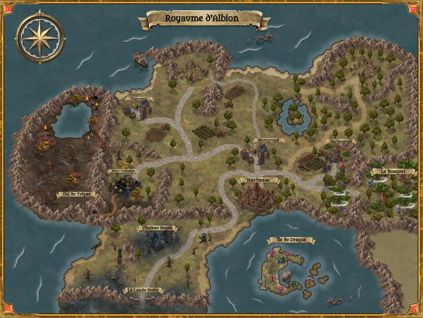 Carte d'Albion | Wiki Les Fables d'Albion | Fandom