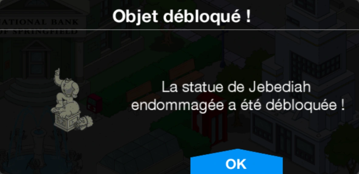 Statue de Jebediah endommagée | Wiki Les Simpson : Springfield | Fandom