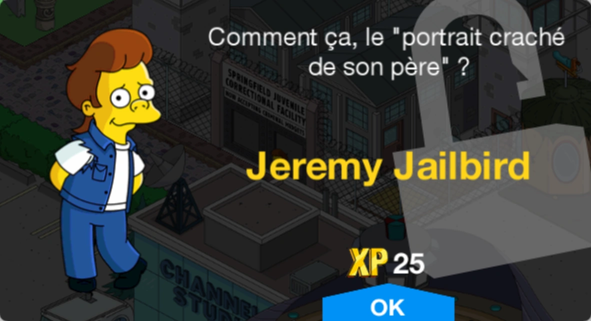 Jeremy Jailbird | Wiki Les Simpson : Springfield | Fandom