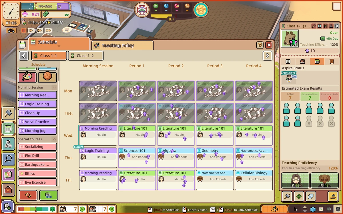 Schedule | Let's School Wiki | Fandom