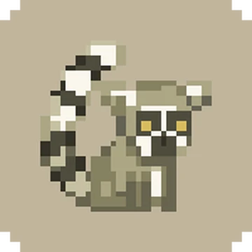 lemur pixel art