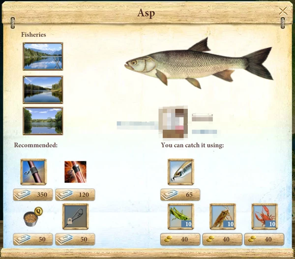 Asp | Let's Fish Wiki | Fandom