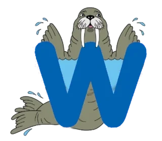 Walter Walrus | Letterland Wiki | Fandom