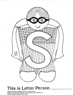 the letter people coloring pages
