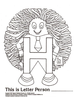letter people coloring pages printable