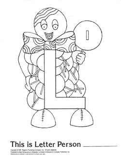 letter people coloring pages printable